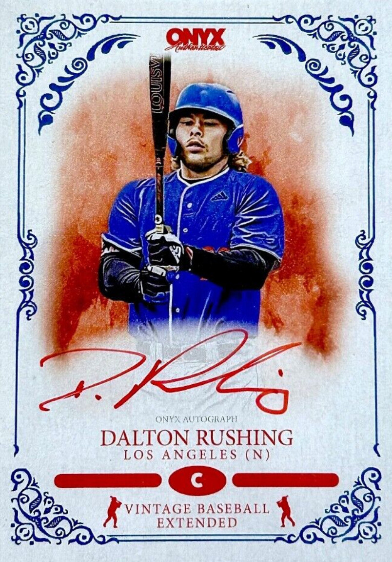 2022 Onyx Vintage Extended - Autographs Red Ink #VADR Dalton Rushing ...