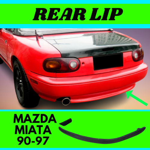 Rear Bumper Lip FOR Mazda Miata MX5 (NA) OE Style 2 Pcs Matte Black ...