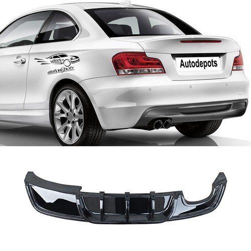 2007-2013 BMW 1 Series E82 125i 135i M Sport Gloss Black Rear Diffuser ...