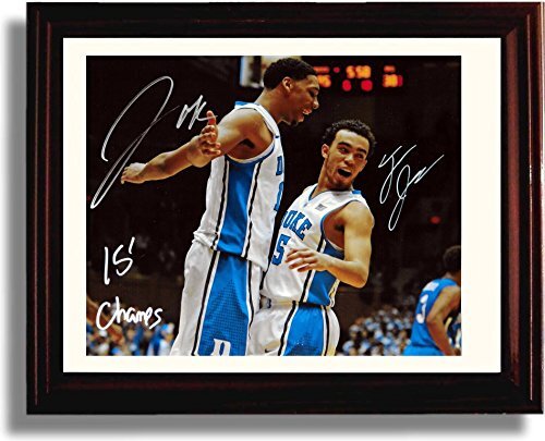 16x20 Framed Duke Blue Devils "2015 Champs" Tyus Jones, Jahlil Okafor ...