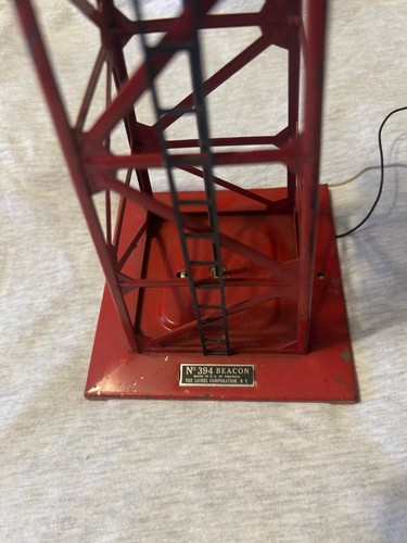 VTG Lionell NO.394 O Gauge Rotating Beacon Tower in Red No Lantern ...
