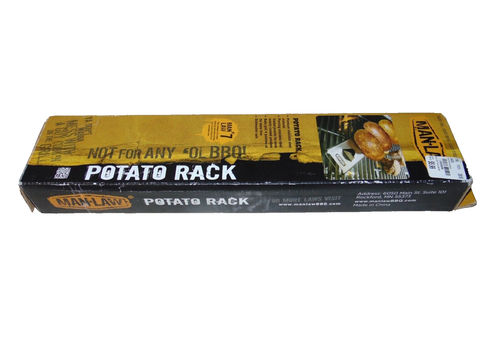 Man*Law Barbeque Grill Baked Potato Rack Stainless Steel 17.75" x 3.75 ...