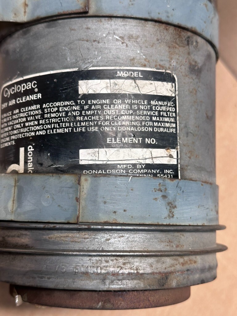 Donaldson Cyclopac Air Filter Air Cleaner Assembly. 5 1/4 x 12" | eBay