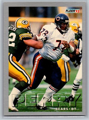 1993 Fleer Football #147 William "The Refrigerator" Perry Chicago Bears ...