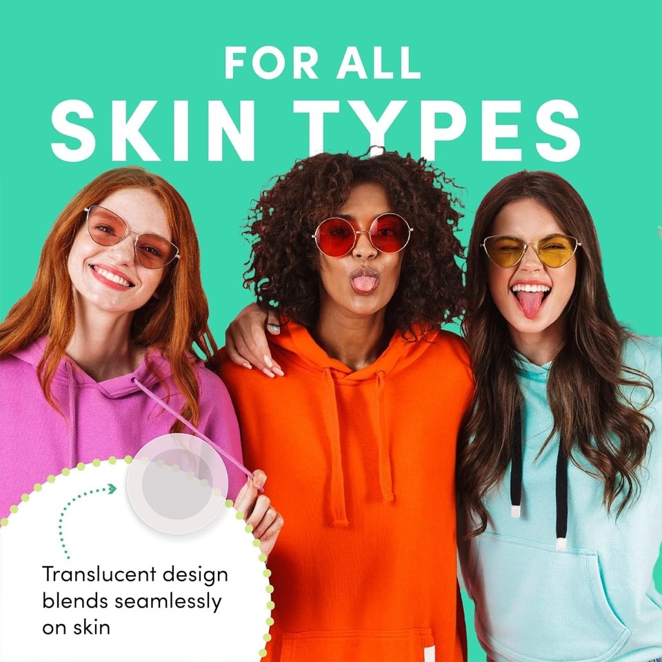 Dots for Spots Acne Patches Pack of 24 Translucent Hydrocolloid Pimple ...