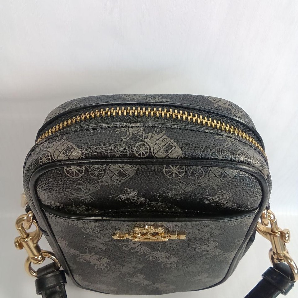 COACH Shoulder Bag Black Horse Carriage | eBay