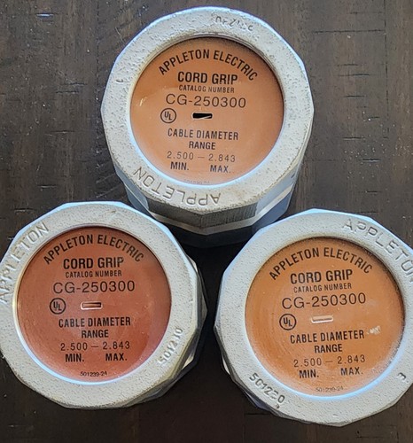 Appleton Electric CG-250300 Cord Grip qty 3 | eBay
