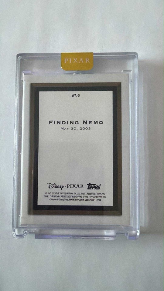 2025 Topps Pixar Gold Wall Art Finding Nemo #WA-5 Purple 01/15 Encased ...
