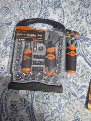 Torelli Tool 45 Piece Stubby Set INV00503 Black/Orange Alloy Steel ...