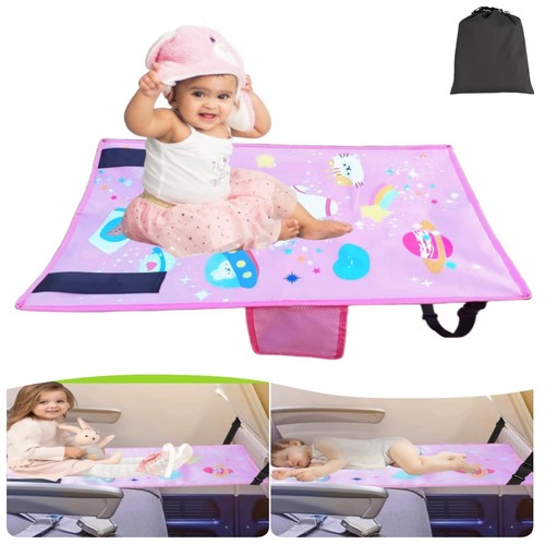 Pink Baby Airplane Bed Seat Extender for Kids Toddler Travel Essential ...