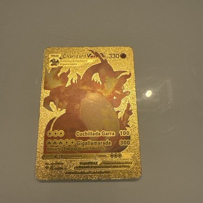 Pokémon Charizard VMAX Gold Metal Card HP 330 | eBay.de
