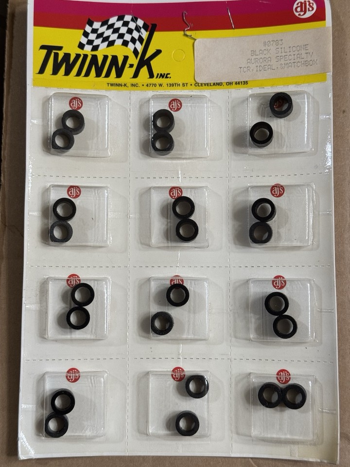 HTF AJ’s 12x Black Silicone Tires For AFX Specialty Chassis DEALER ...