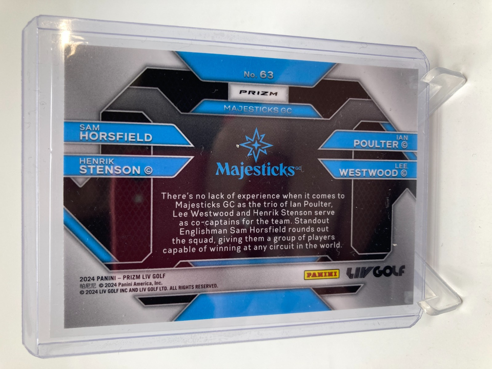 PANINI LIV GOLF 2024 MAJESTICKS TEAM MAJESTICKS REFRACTOR . | eBay