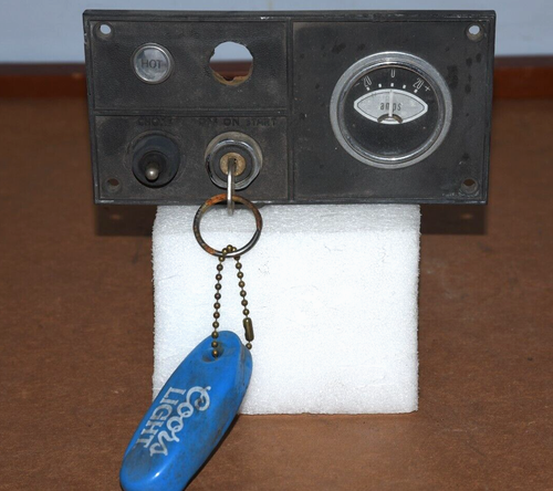 Vintage boat Ignition, choke switch and Amp meter. Boat/Rat Rod Dash ...