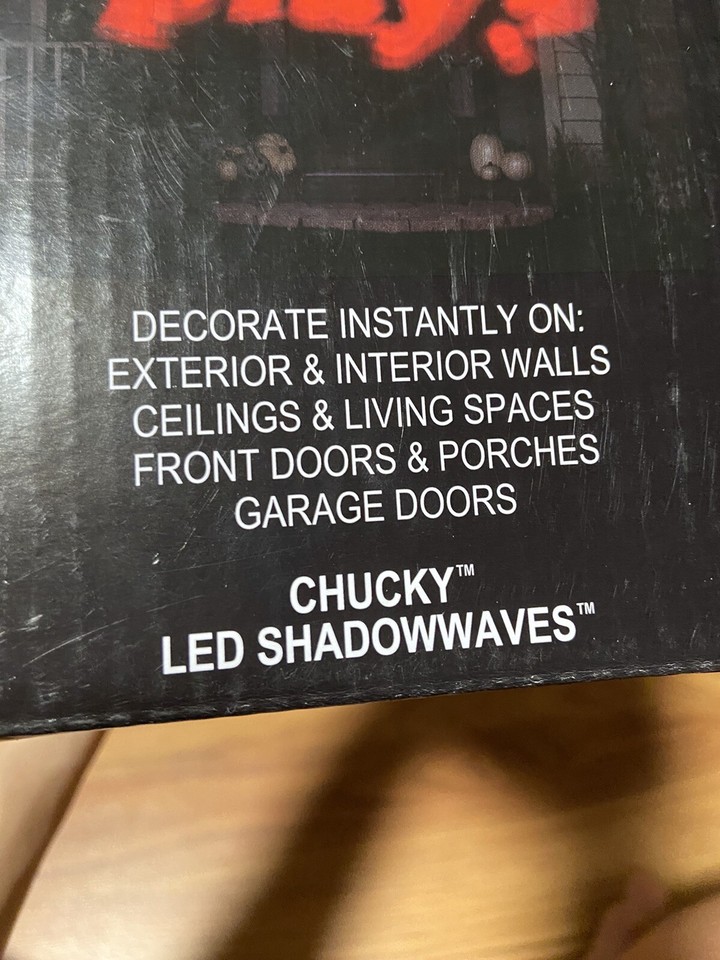 Chucky Wanna Play LED ShadowWaves Halloween Light Projector Open Box ...