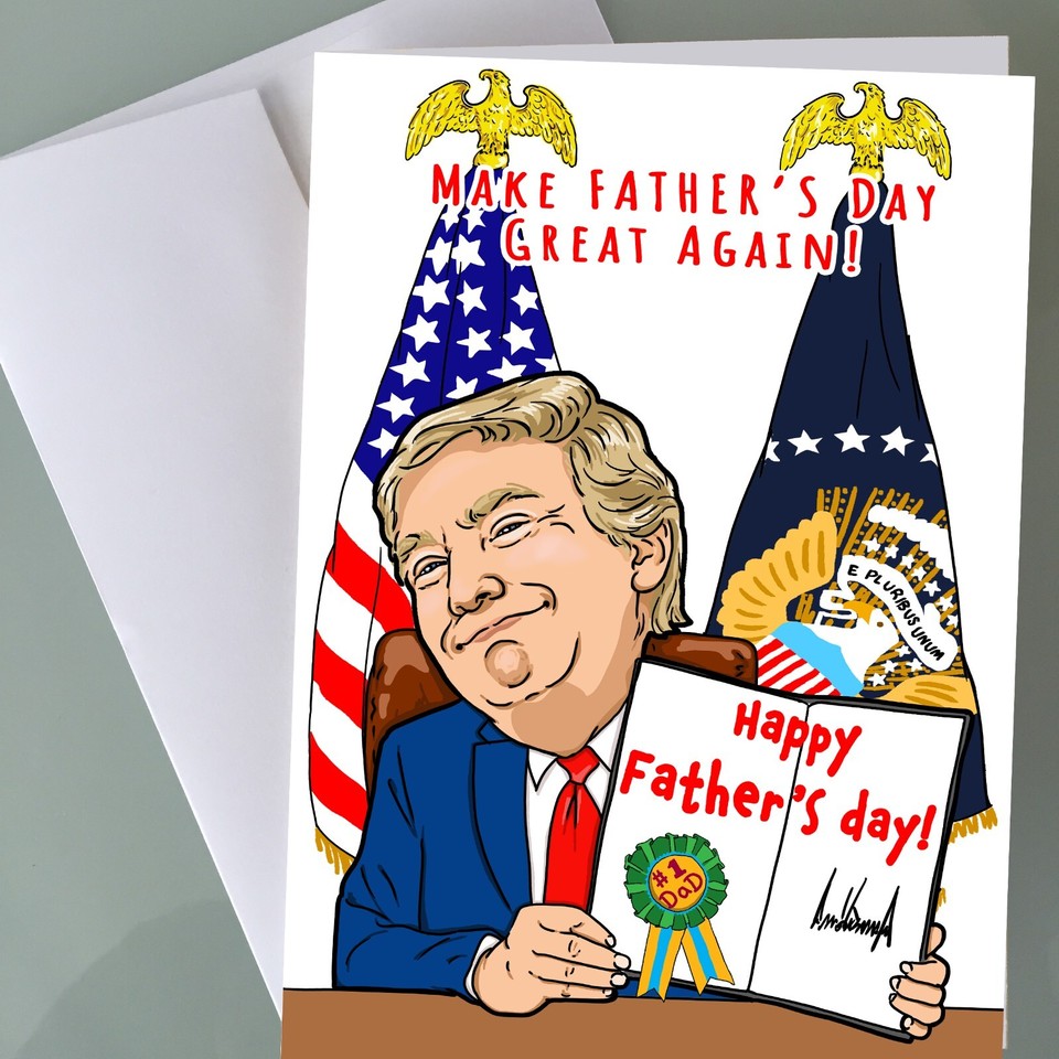 Donald Trump Father's Day Card - Executive Order Father's Day Gift Fan ...