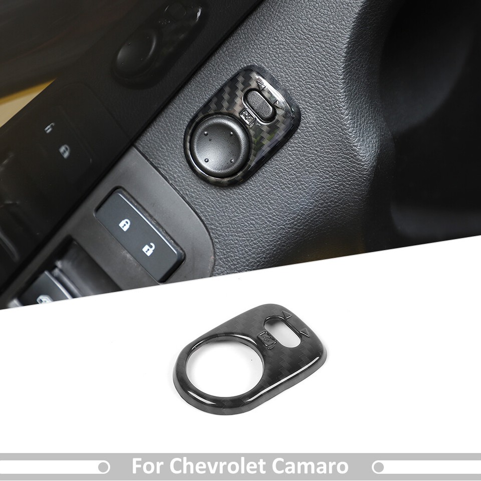 Carbon Fiber Interior Console Cover Trim Accessories For Chevy Camaro ...