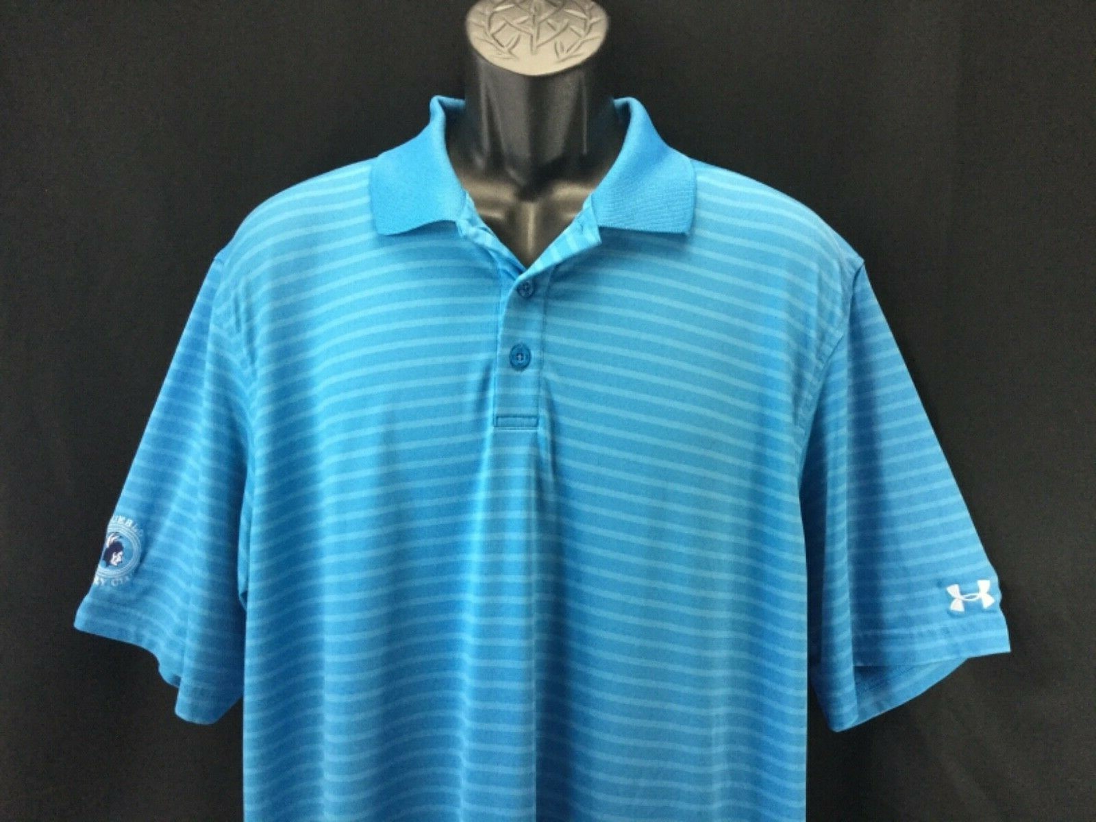PUEBLO COUNTRY CLUB GOLF UNDER ARMOUR Men Large Blue … - Gem