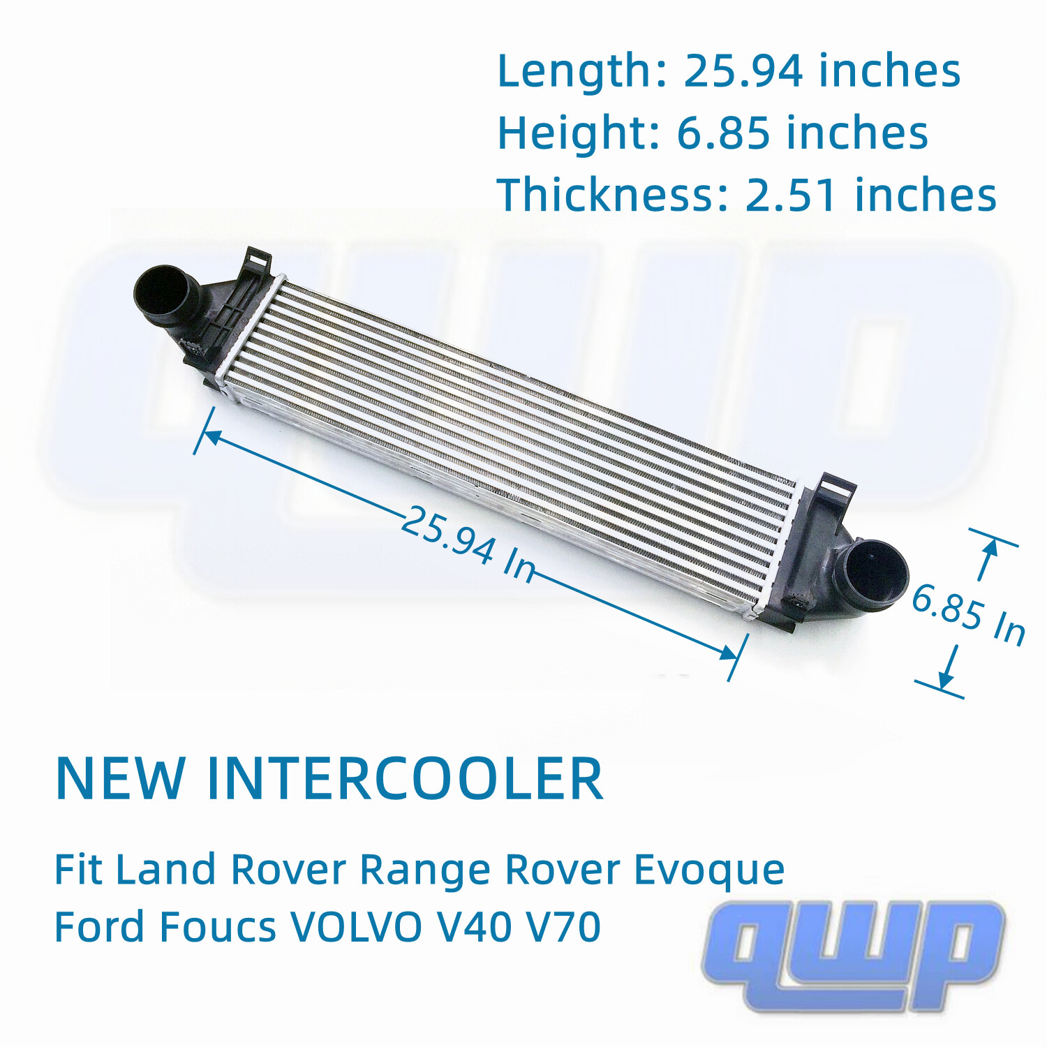 Charge Air Cooler Turbo Intercooler for Range Rover Evoque Ford Foucs ...
