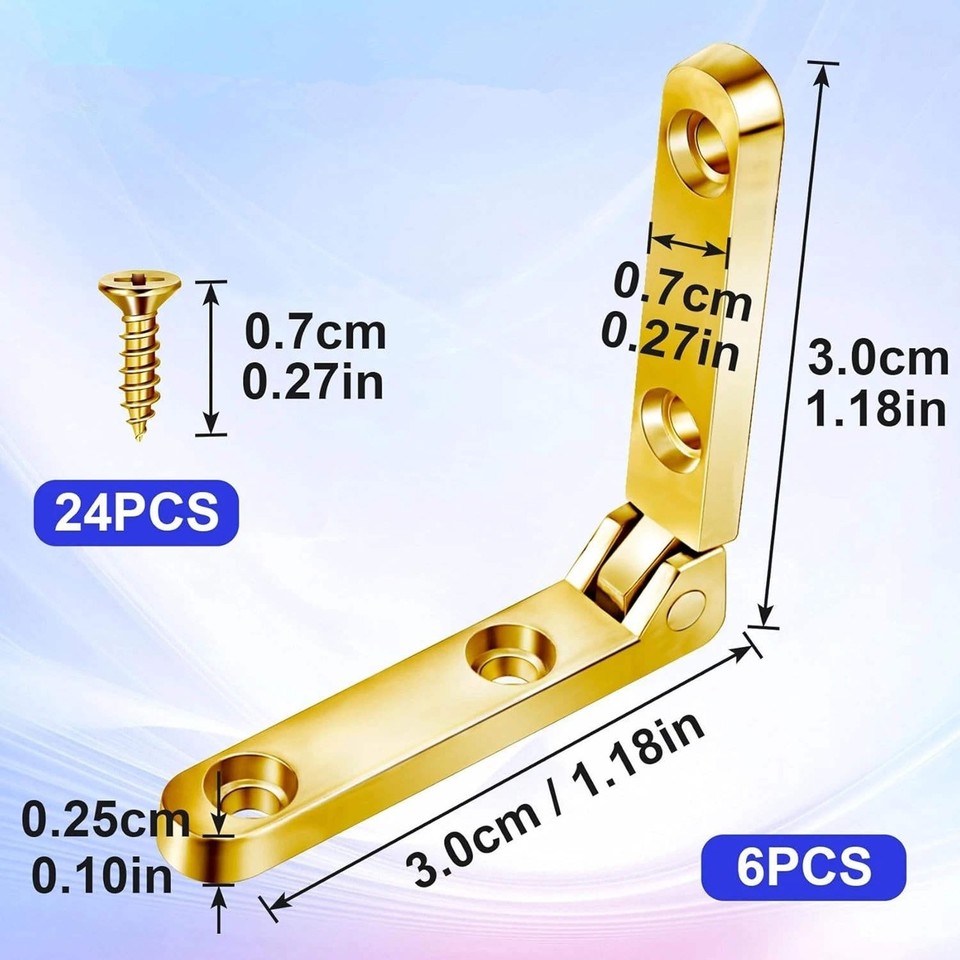 6 Set thicker and firm Small Hinges With Screws not easy to rust For ...