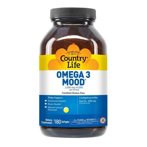 Omega 3 Mood 180 Softgels By Country Life | eBay