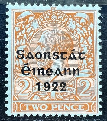 Ireland 1922 Irish Free State 2d Provisional Government Overprint ...
