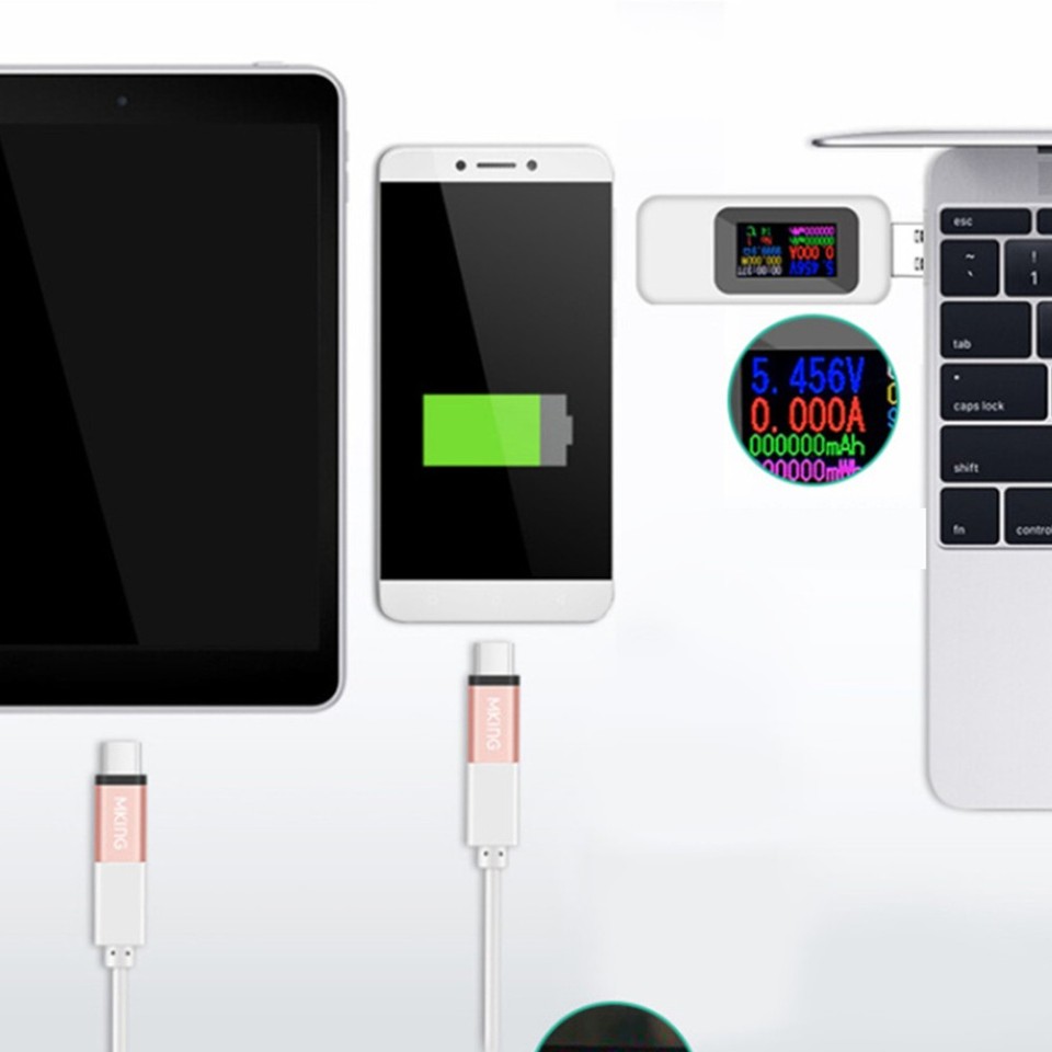 Current Voltage Detector Power Checker Tool USB Multimeter Voltmeter ...