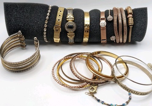 KEEP Collective Bracelets And 20+ Bangles, Stretch, Cuff, Rosegold/Gold ...