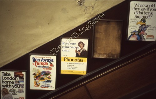 London Underground Posters 35mm Slide 1980s Escalator Tube Subway ...