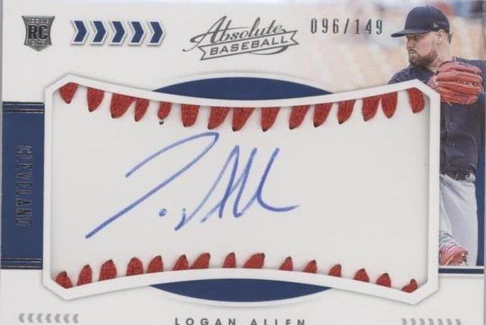 2020 Panini Absolute - Rookie Baseball Material Signatures Logan Allen ...