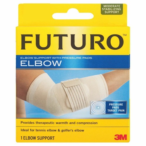 3M Futuro Elbow Support with Pressure Pads Bandage Recovery | eBay ...