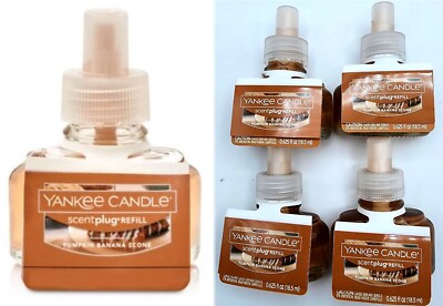 4 Yankee Candle PUMPKIN BANANA SCONE SCENTPLUG Oil Refills-Scent plug ...
