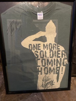 Vintage Eddie Money Tour T-shirt Signed And Framed!! 25x19 | eBay