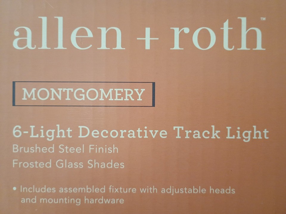 ALLEN+ROTH MONTGOMERY 6 LIGHT DECORATIVE TRACK LIGHT | eBay