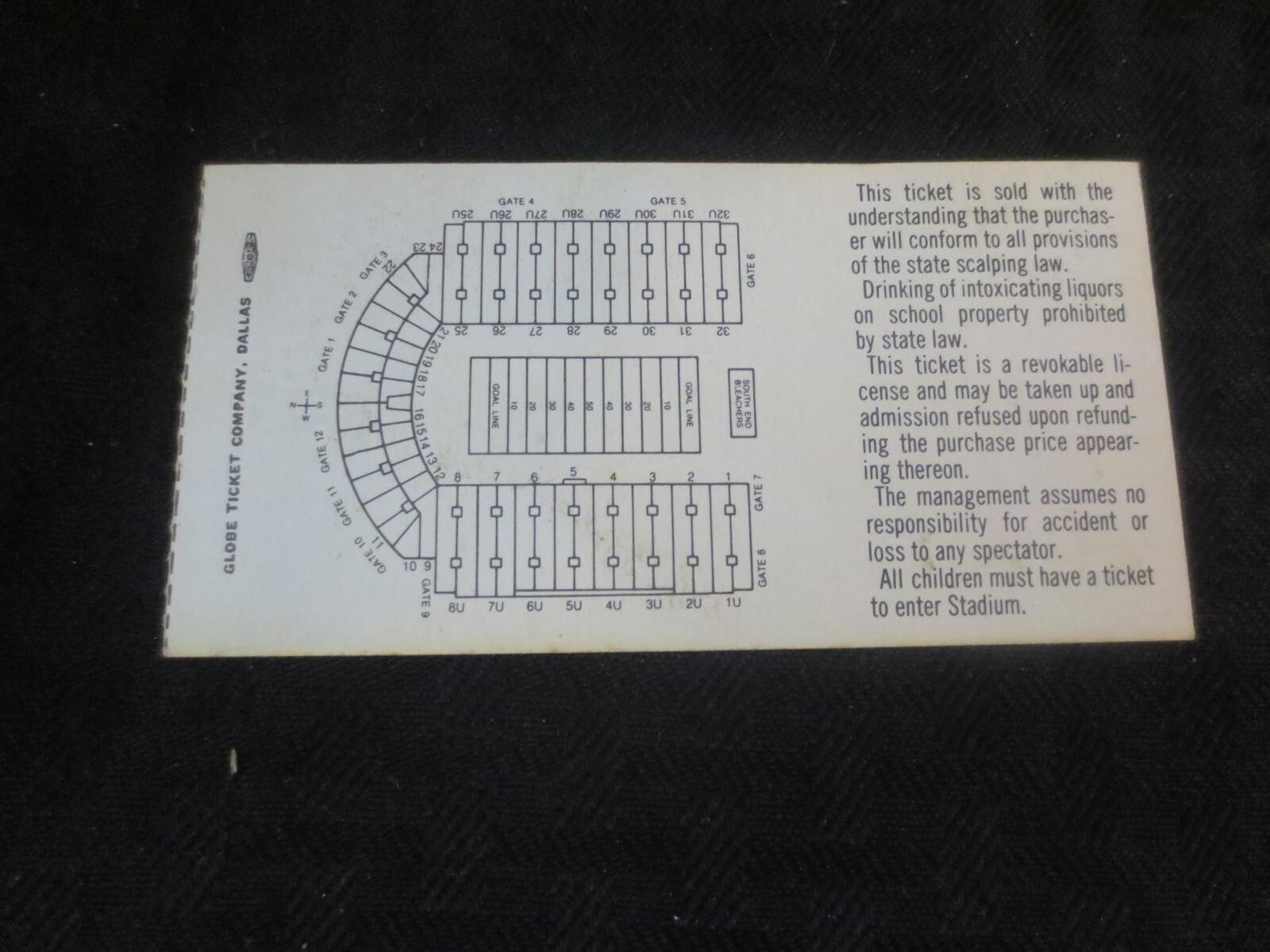 Texas Longhorns Football Ticket VS UCLA Bruins Oct 3, 1970 National ...