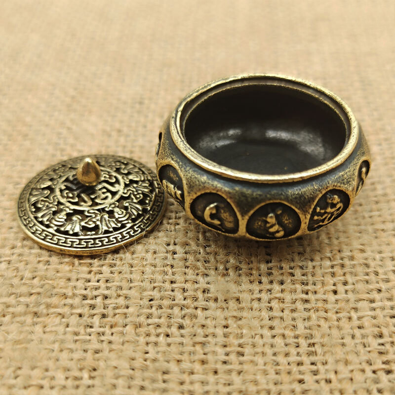 Copper Incense Burner Twelve Chinese Zodiac Signs Censer Sticks Coil ...