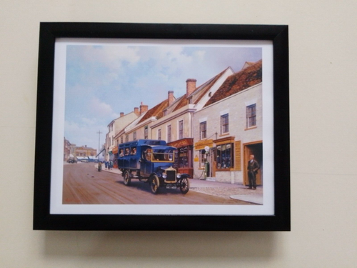 Malcolm Root print 'Char-A-Banc' Model T Ford - Halstead - Essex FRAMED ...