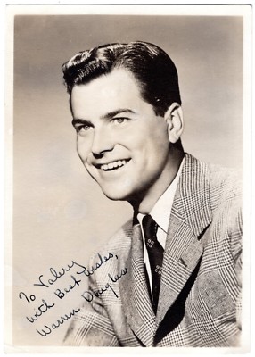 WARREN DOUGLAS Signed 1940's Publicity Photo MOVIE ACTOR SCREENWRITER ...