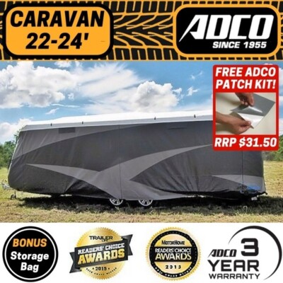 ADCO Caravan Cover 22-24 ft (6.7-7.3m) with OLEFIN HD Extended Top ...