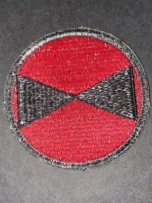 Vintage US Army Patch WWII Patch 7th Infantry Hourglass Division ...