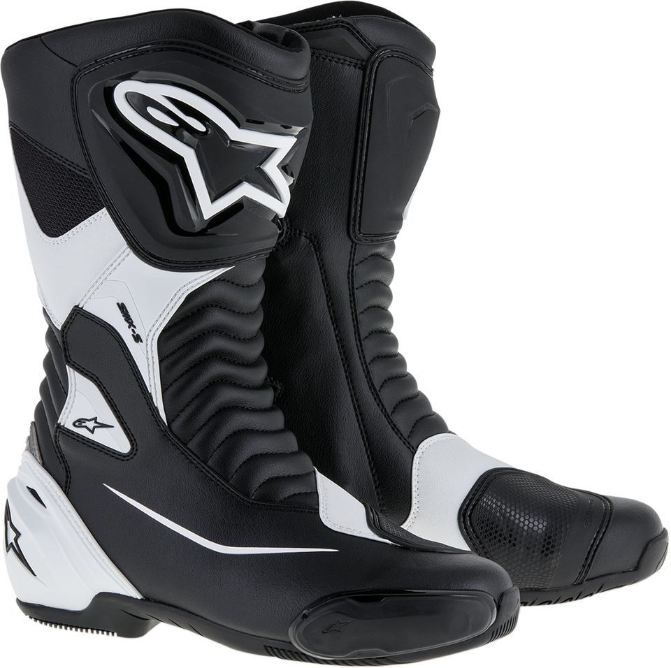 Alpinestars Black/White SMX-S Boots 48 | eBay