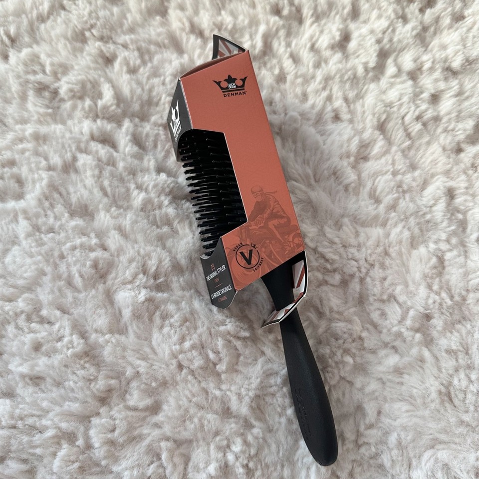 Denman Jack Dean D3 Original Styler 7 Row Black Hairbrush NEW | eBay UK