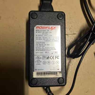 Posiflex 3 Pin 24V 2.5A AC/DC Adapter EA1050B-240 Power Supply Cord ...