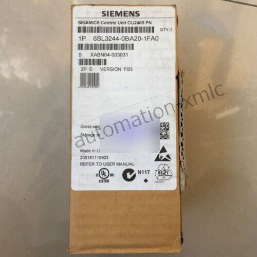 6sl3244-0ba20-1fa0 Siemens Control Unit Cu240s Sinamics G120 SA for ...