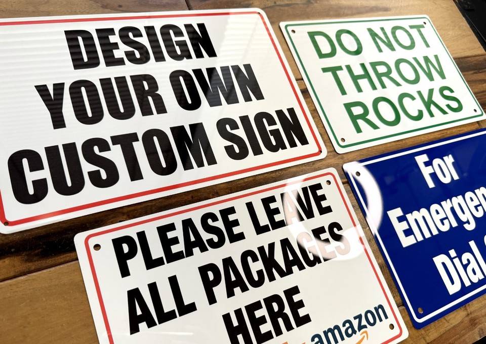 Personalized Custom Metal Aluminum Sign for Outdoor, Indoor, Home ...