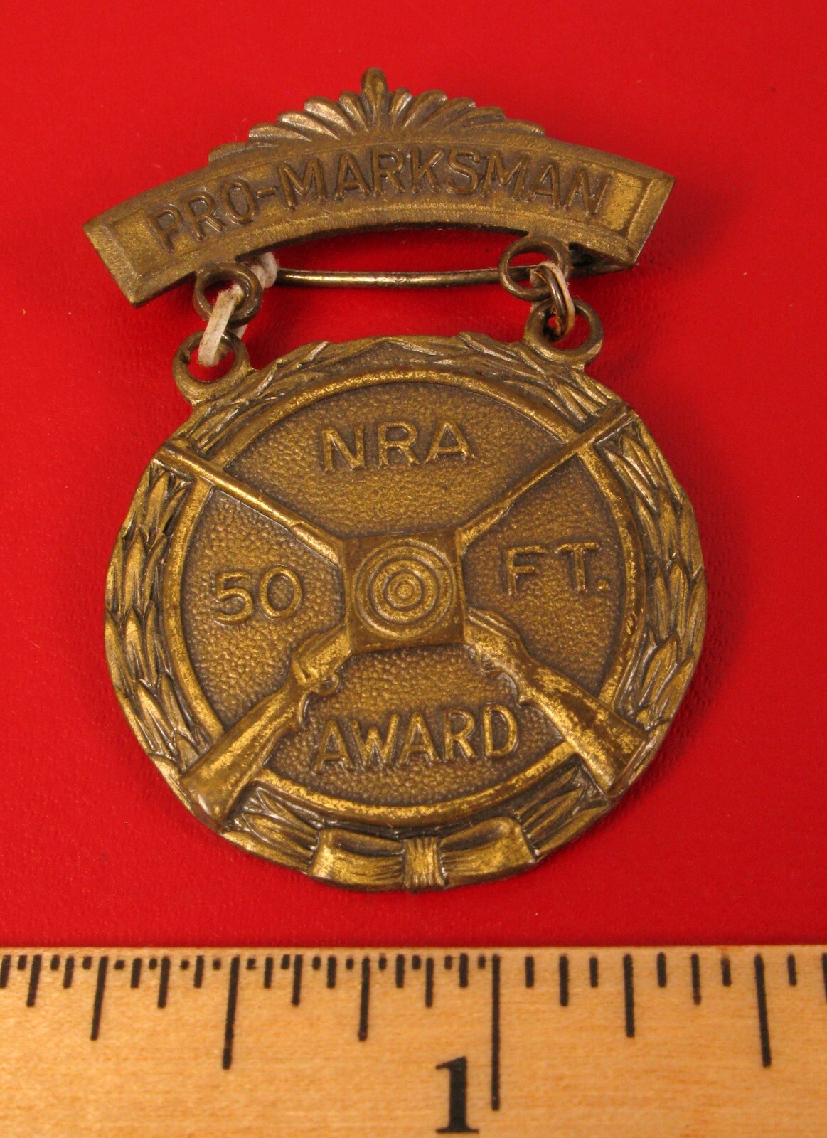 VINTAGE BLACKINGTON NRA MEDAL PRO MARKSMAN 50FT AWARD SHOOTING TARGET ...