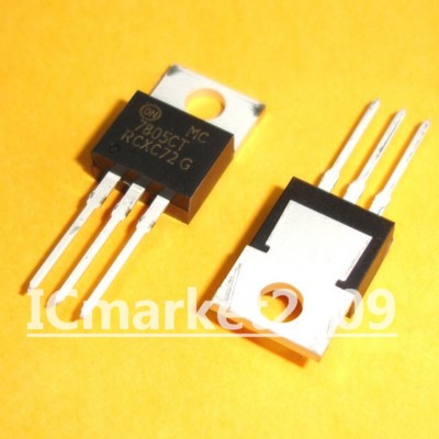 10 PCS MC7805CT TO-220 MC7805 7805CT 3-Terminal 1A Positive Voltage ...