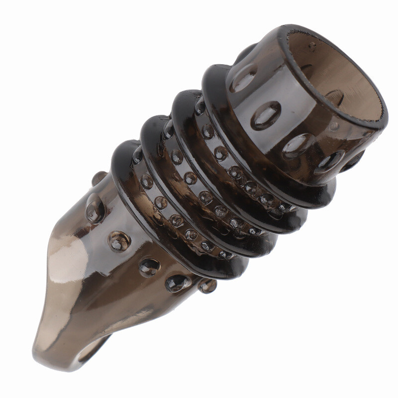 Men Penis-Sheath-Penis Extender-Erection-Enlarger Enhancer Sleeve Girth ...