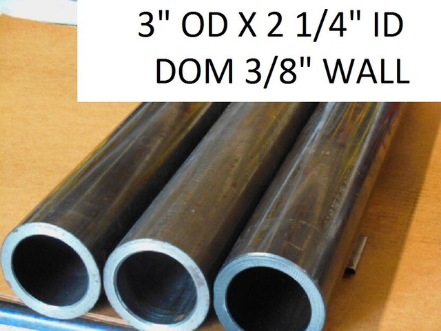 E0222 DOM ROUND STEEL TUBE 3.000 OD X 2.250 ID (.375 WALL) 24" LONG | eBay