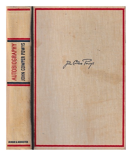 Powys, John Cowper (1872-1963) Autobiography / Powys 1934 Hardcover | eBay